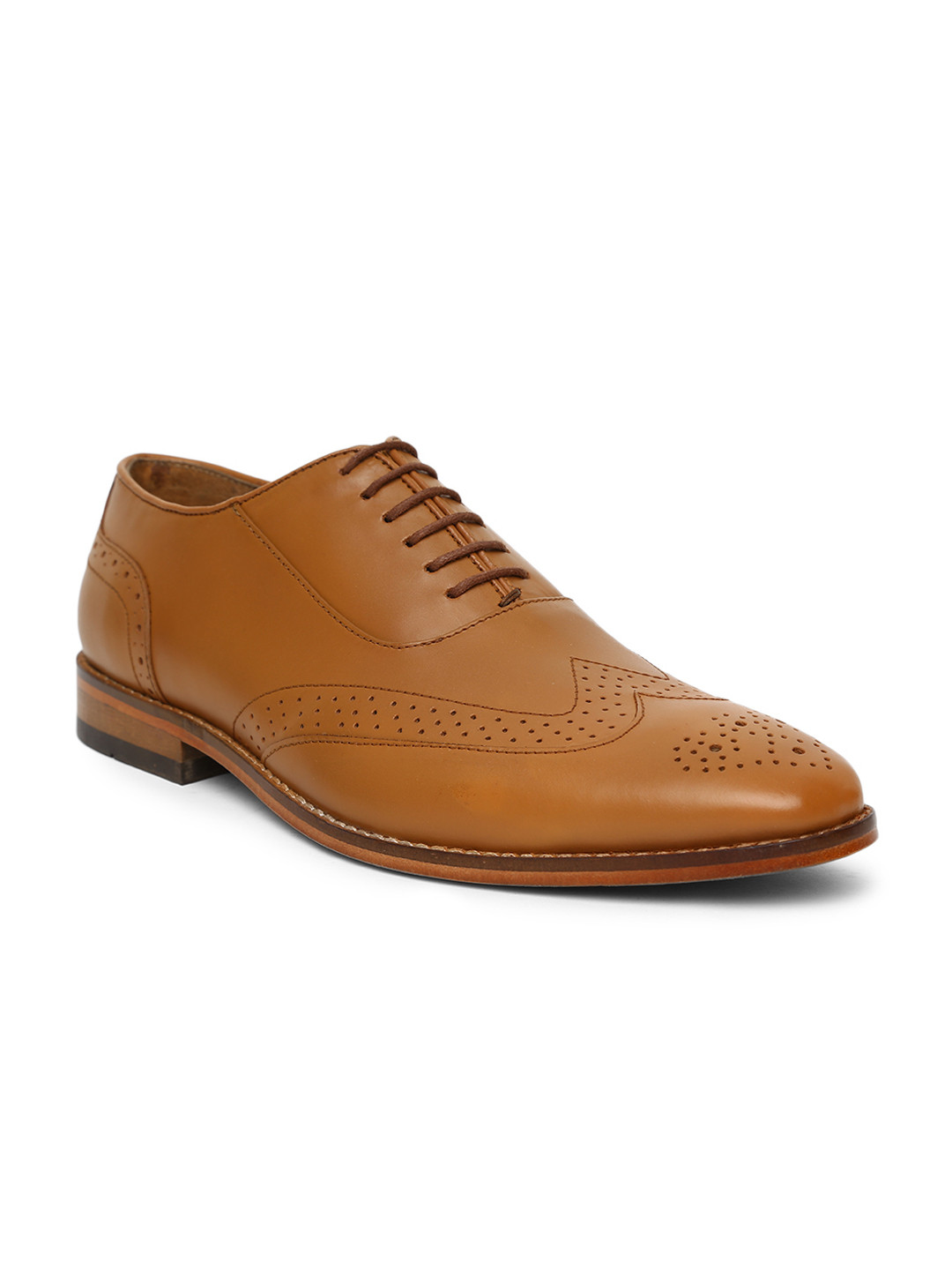 Buy WAYNE WRIGHT Men Tan Formal Leather Shoes - Formal Shoes for Men ...
