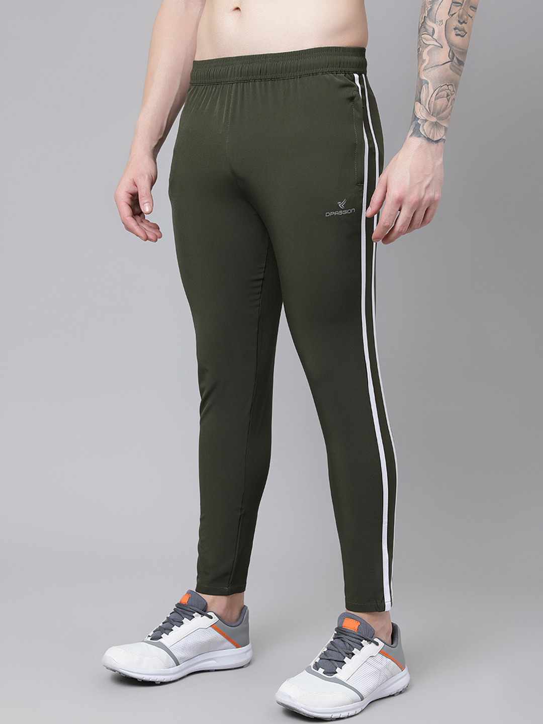 Buy Dpassion Men Striped Rapid Dry Running Track Pants - Track Pants ...