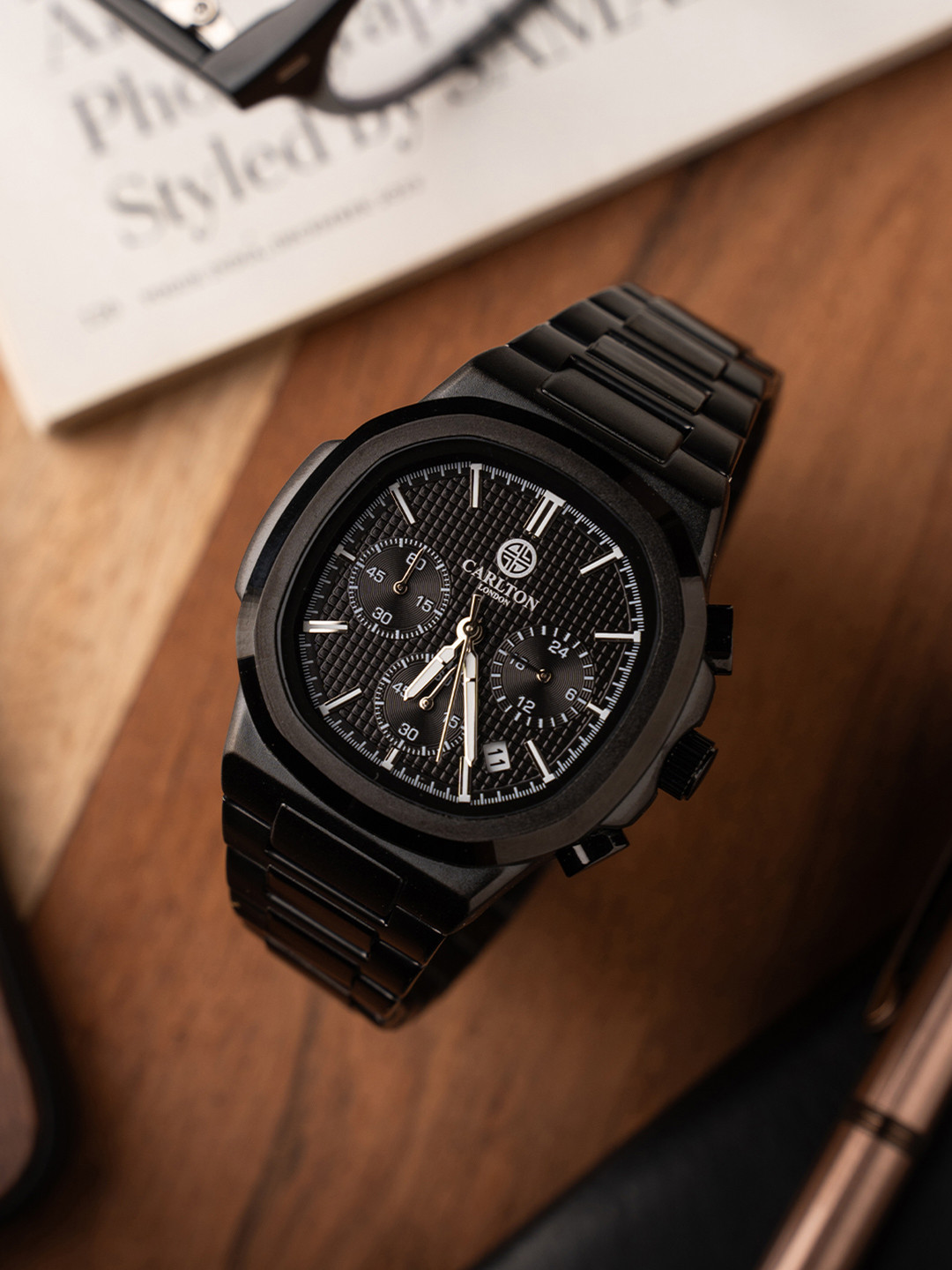 Buy Carlton London Men Parker Analog Watch CLSDBLKM - Watches for Men ...