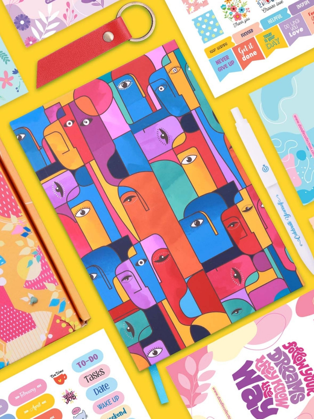 Buy Doodle Purple & Red Cyclops A5 Undated Planner Gift Set ...