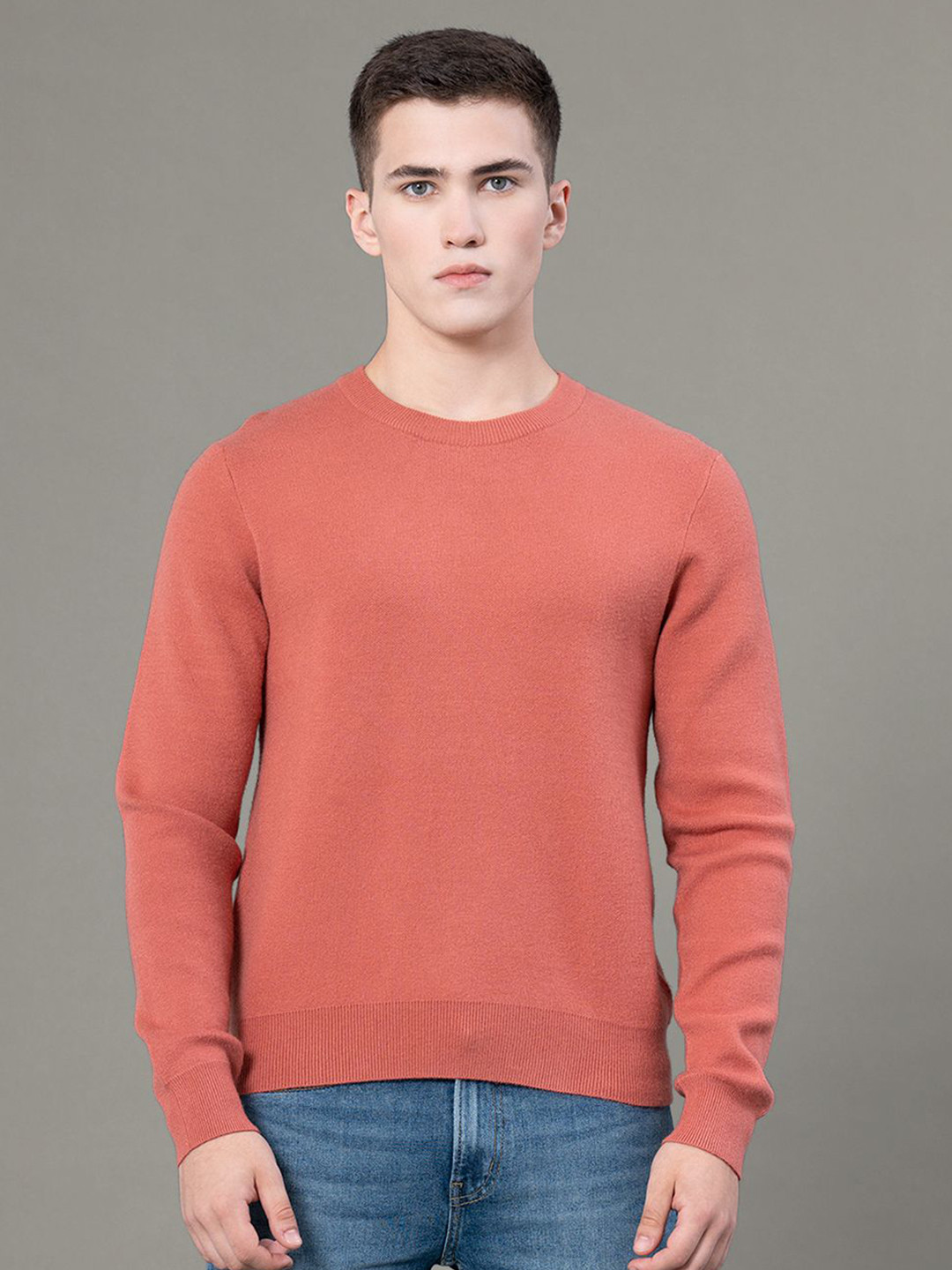 Buy Red Tape Men Solid Round Neck Sweater - Sweaters for Men 30804174 | Myntra