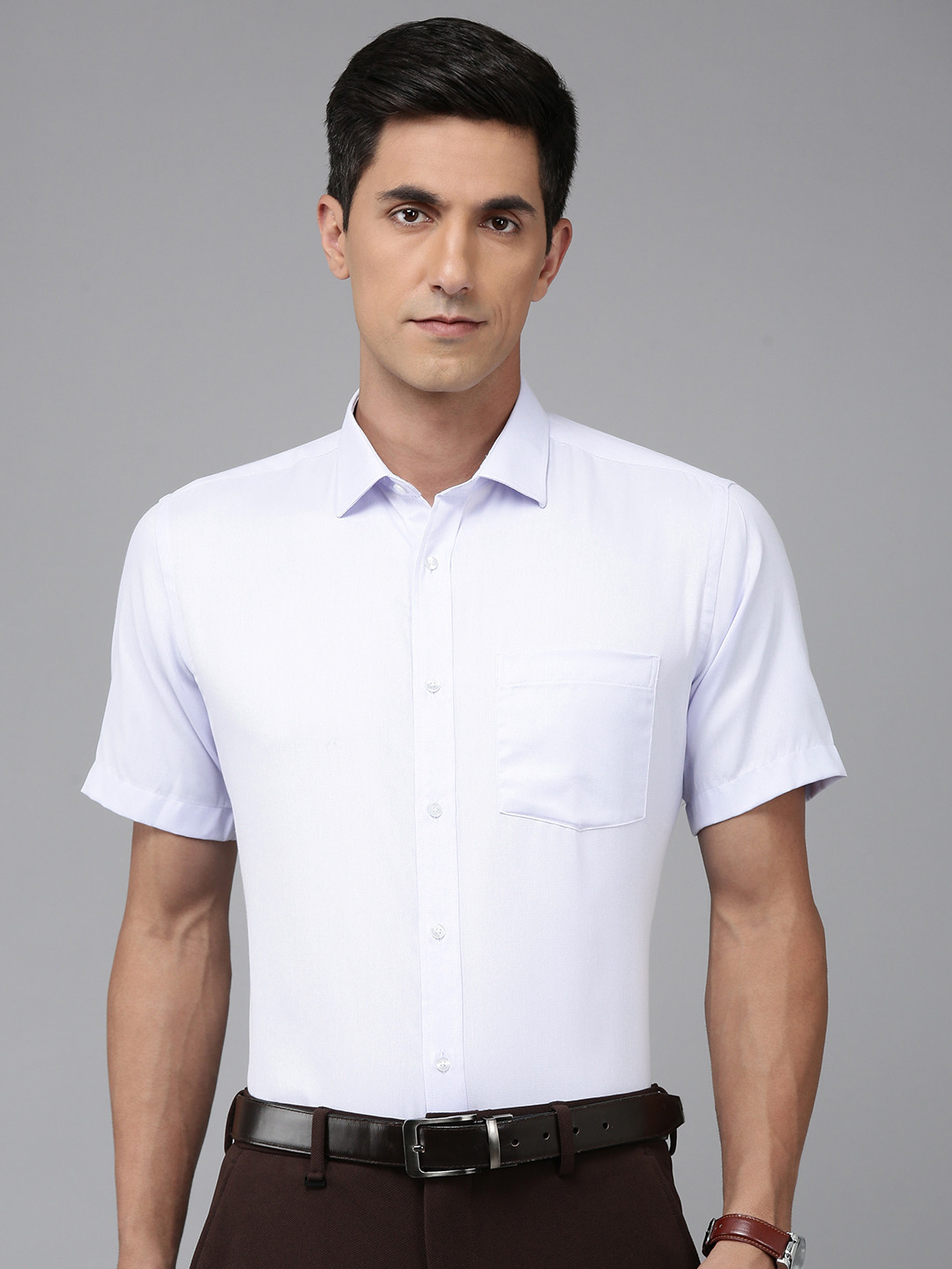 Buy Park Avenue Self Design Formal Shirt - Shirts for Men 30814678 | Myntra