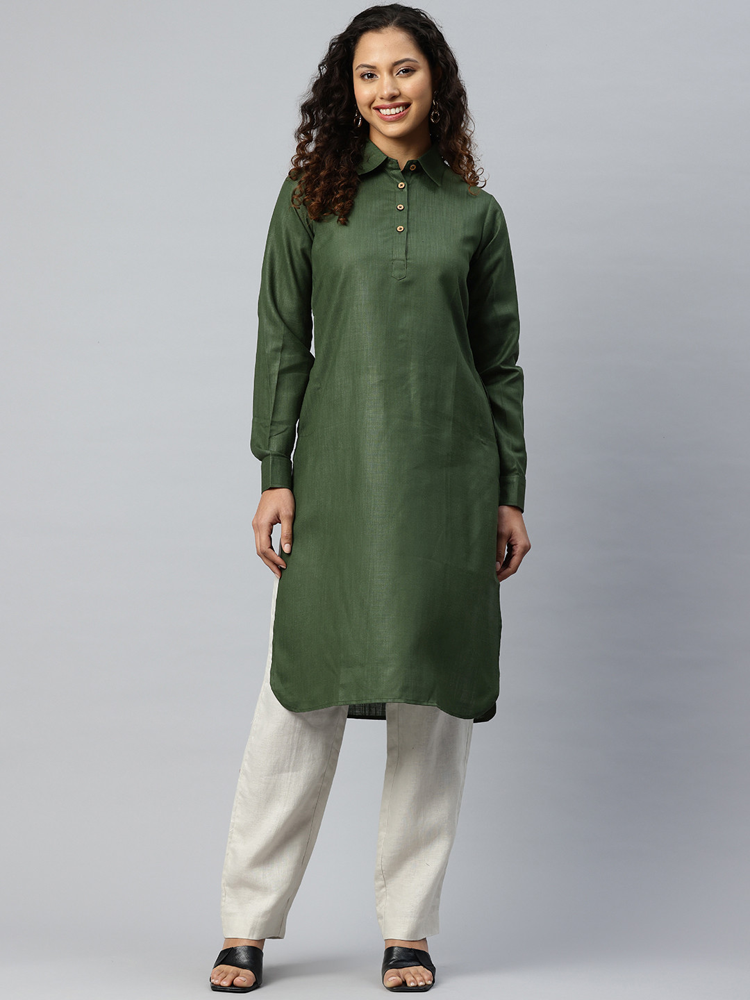 Buy One Femme Pathani Pure Cotton Kurta - Kurtas for Women 30821203 ...