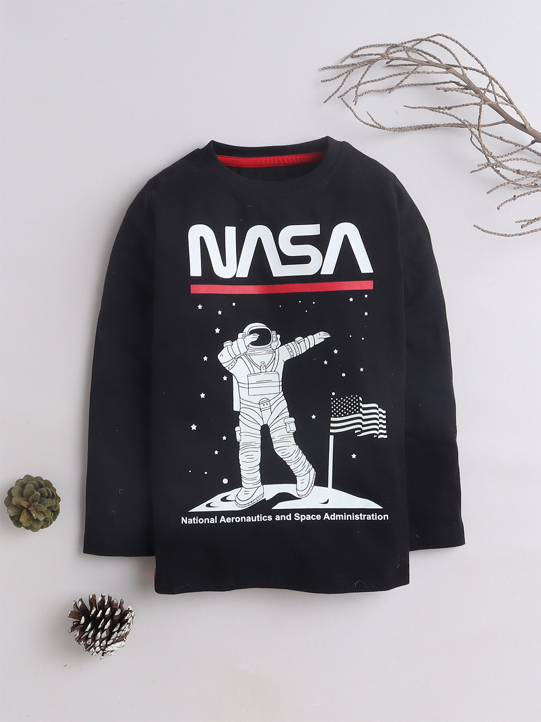 Buy 3PIN Boys Cotton Printed Round Neck Glow In The Dark T Shirt ...