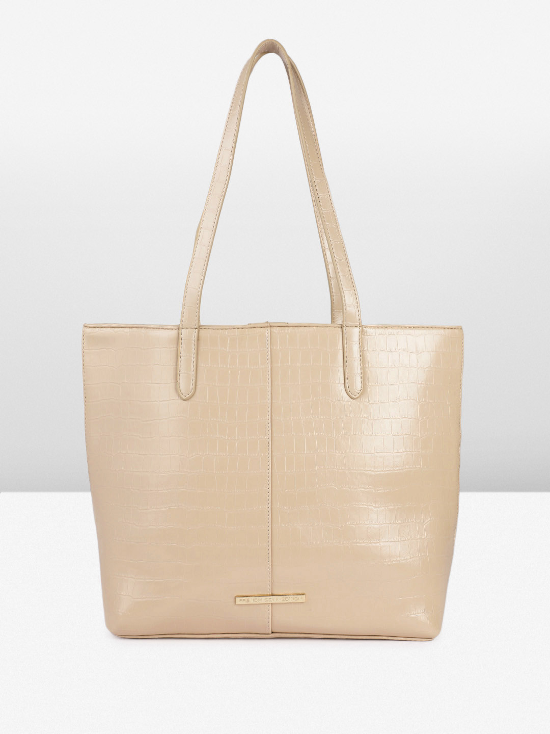 Buy French Connection Animal Textured Structured Shoulder Bag With ...