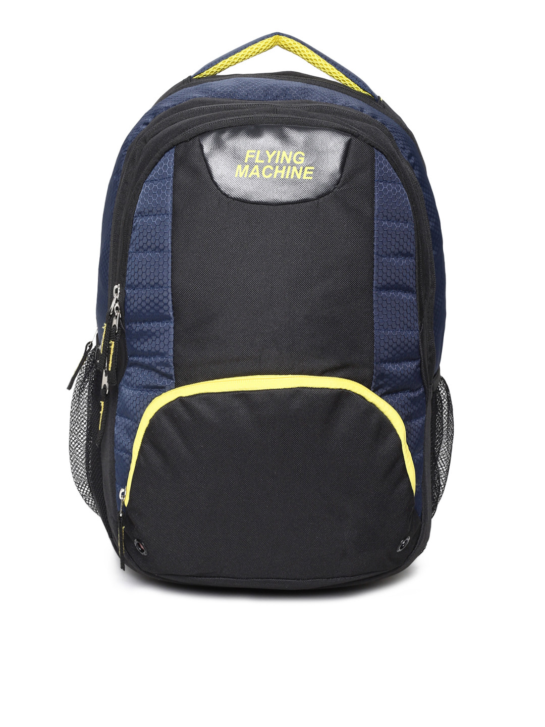 Buy Flying Machine Men Navy Blue Brand Logo Backpack - Backpacks for ...