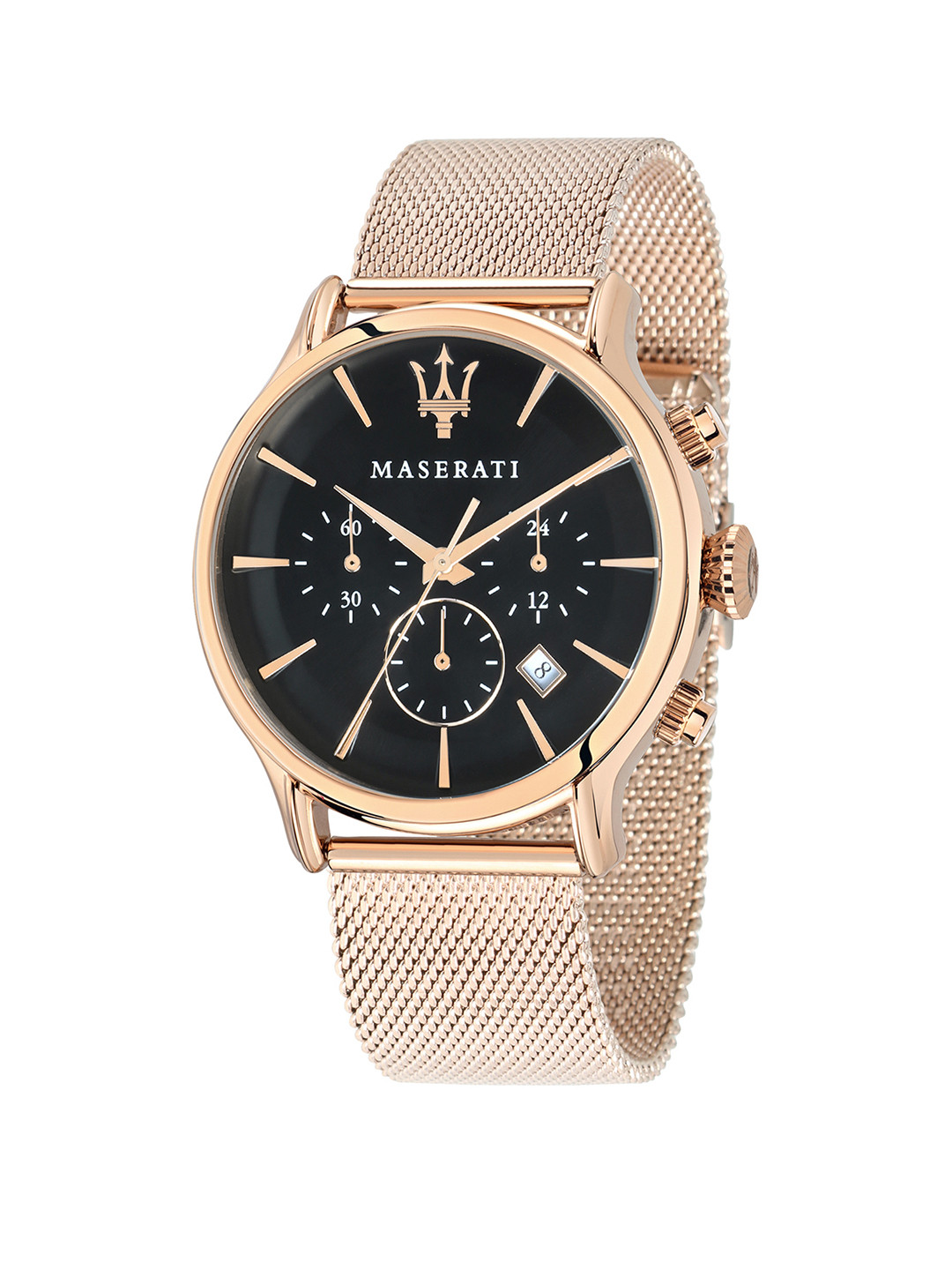 Buy Maserati Men Black & Gold Toned Chronograph Watch R8851118001 ...