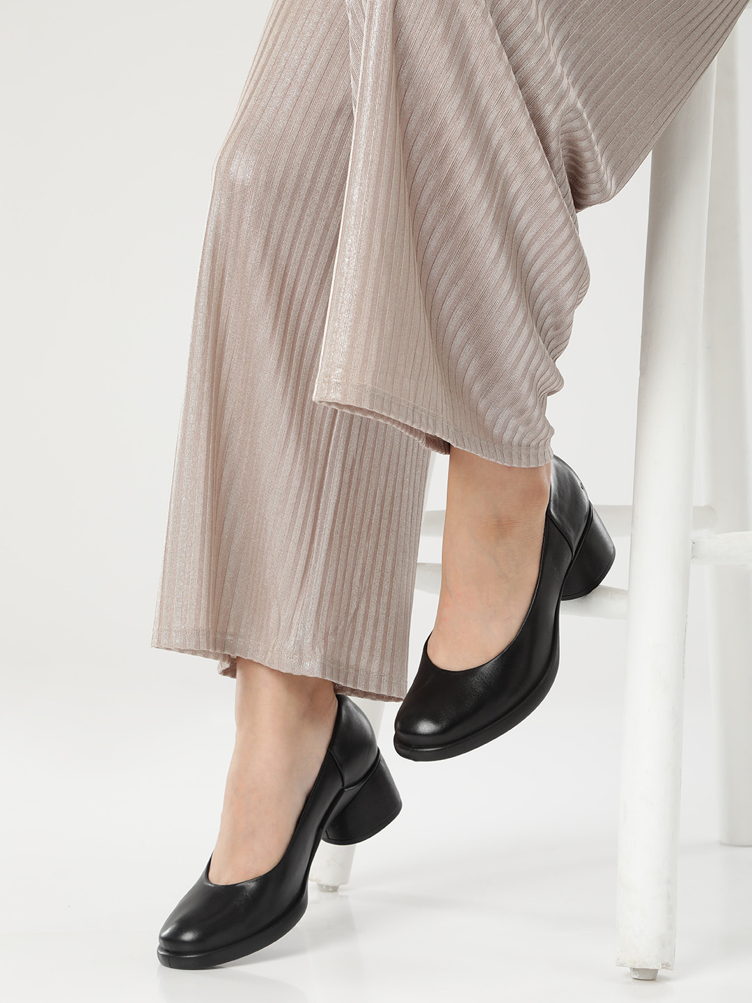 Buy ECCO Women Sculpted Lx 35 Leather Work Block Pumps - Heels for ...
