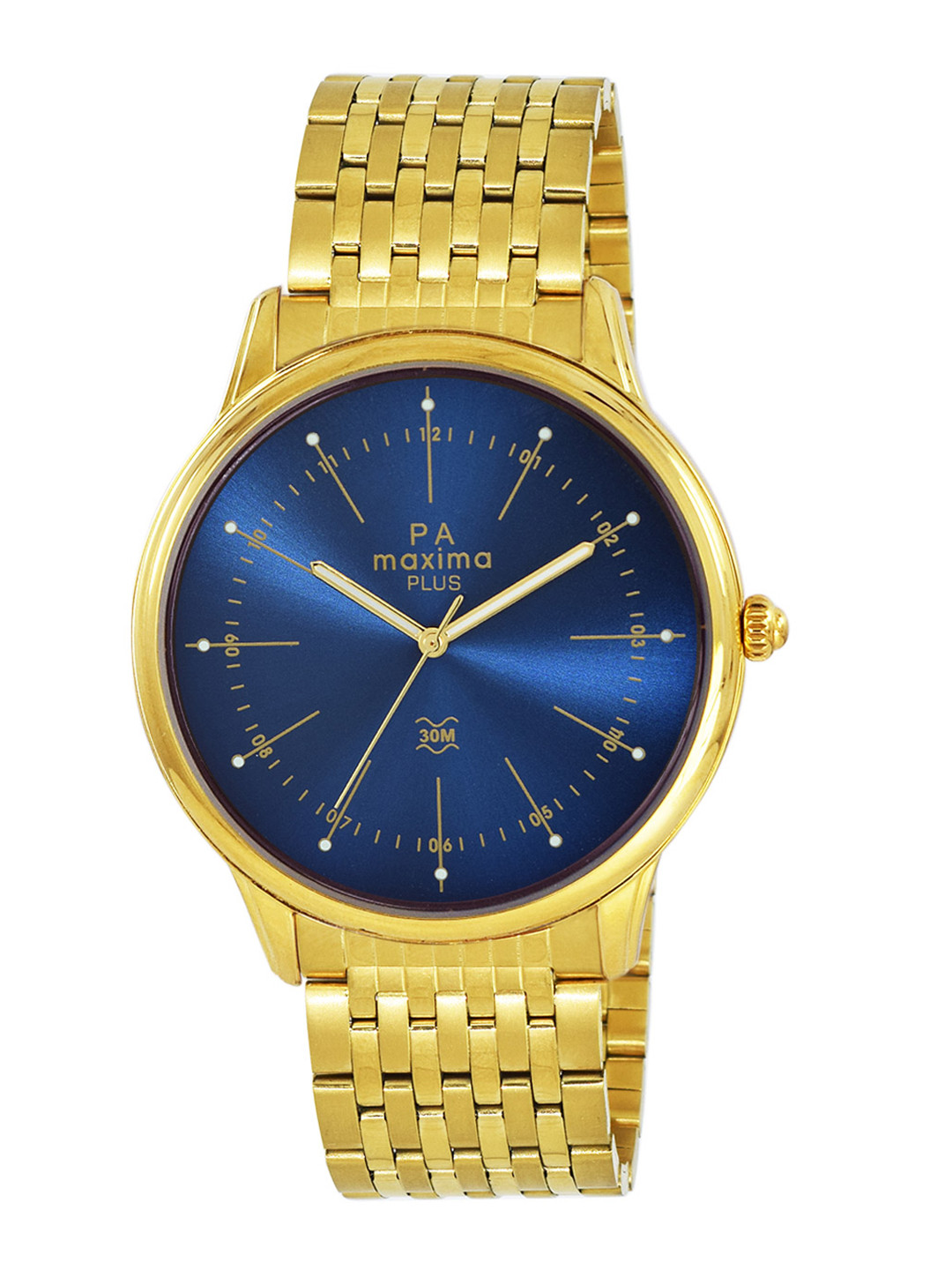 Buy Maxima Men Gold Bracelet Style Analogue Watch 56872CAGY - Watches ...