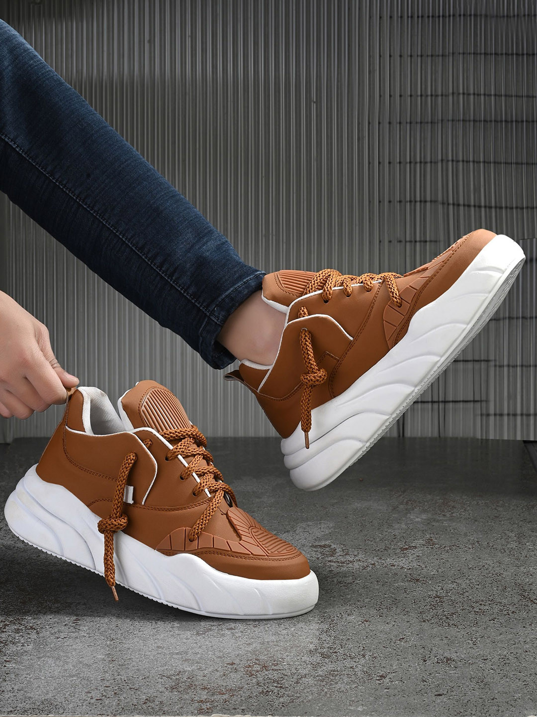 Buy AfroJack Men Solid Lace Up Sneakers - Casual Shoes for Men 30883491 ...