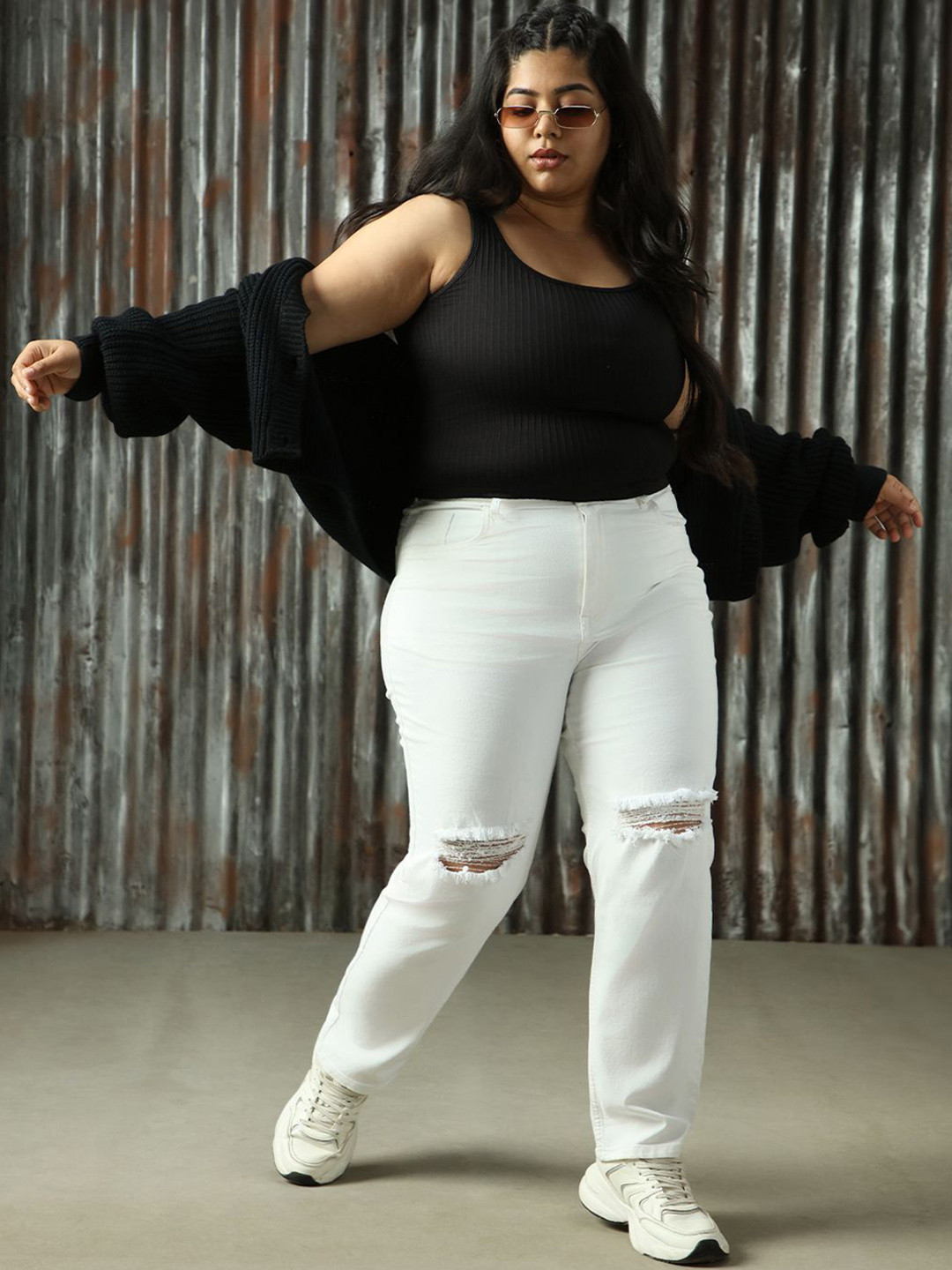 Buy Freeform By High Star Women Straight Fit High Rise High Distressed ...