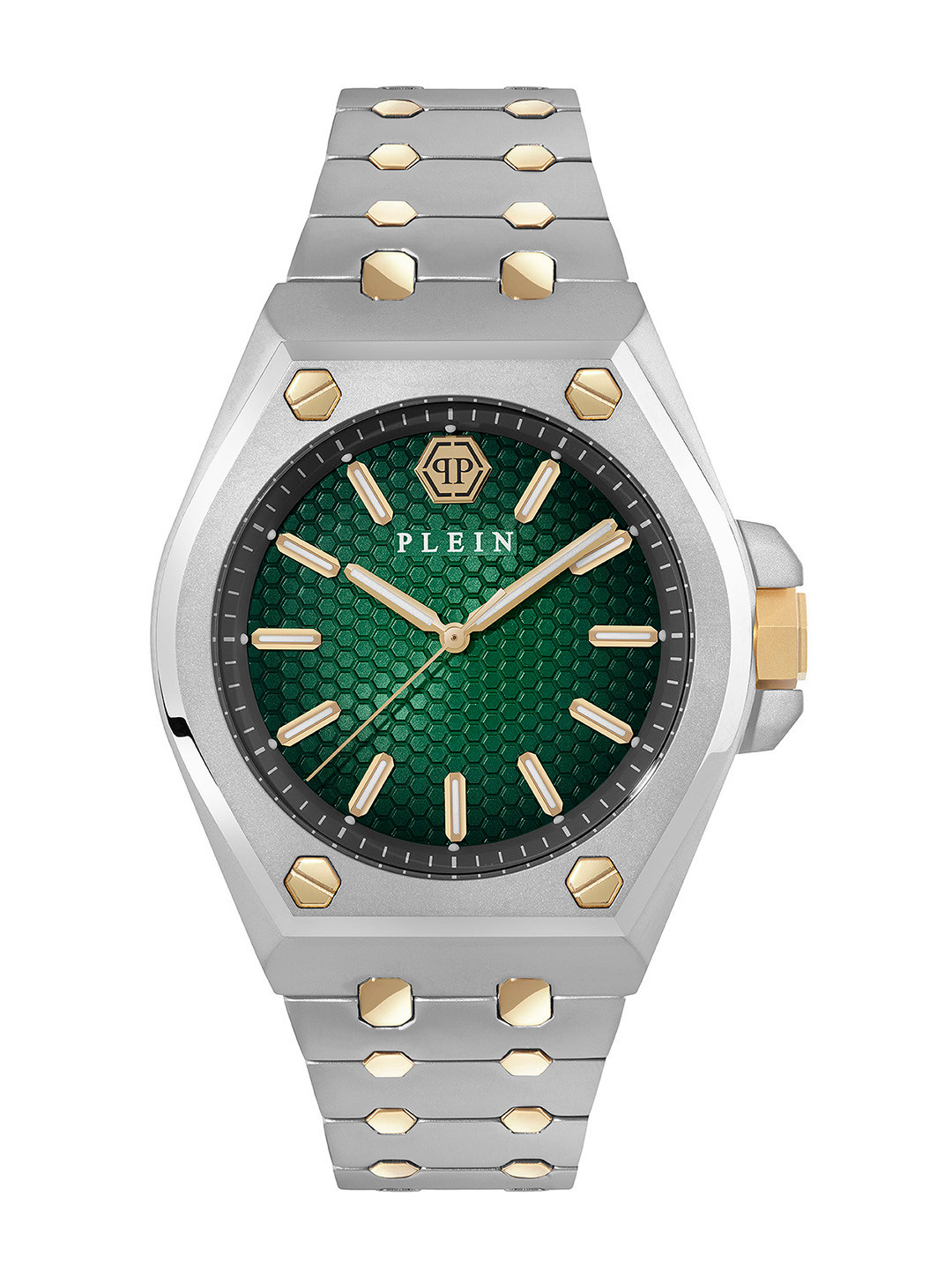 Buy PHILIPP PLEIN Men Brass Dial & Stainless Steel Bracelet Style ...