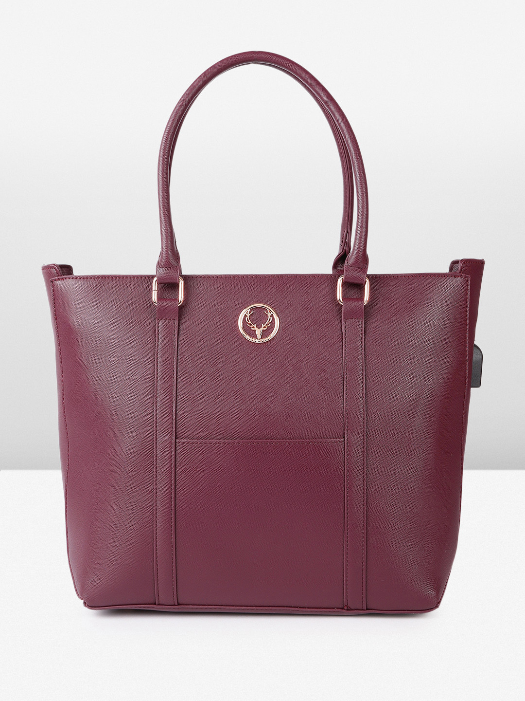 Buy Allen Solly Women Structured Shoulder Bag With Laptop Sleeve ...