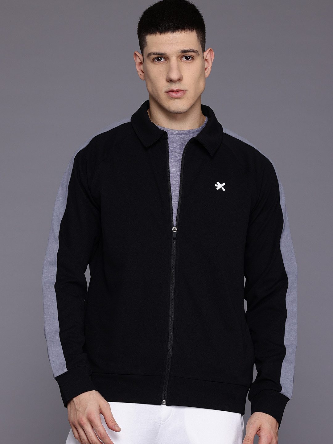 Buy HRX By Hrithik Roshan Men Colourblocked Training Sporty Jacket ...