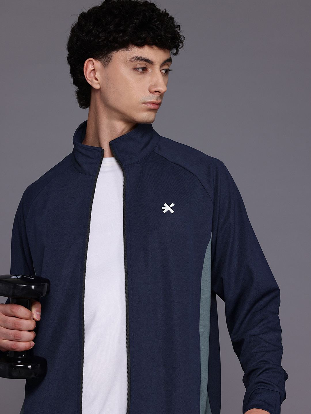 Buy HRX By Hrithik Roshan Rapid Dry Colorblocked Training Or Gym Jacket ...