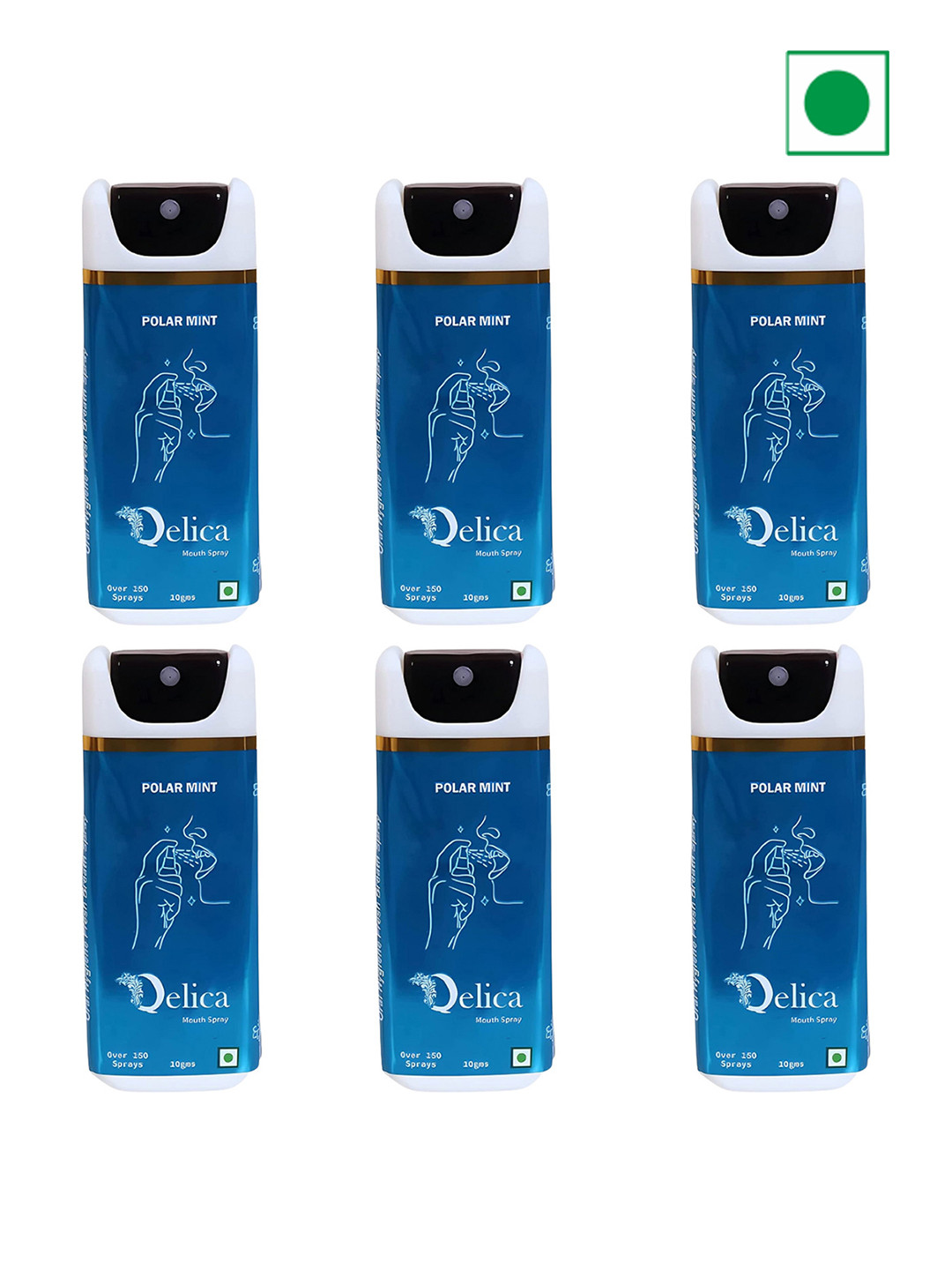 Buy Set Of 6 Instant Mouth Freshener Kissing Spray Polar Mint Breath ...