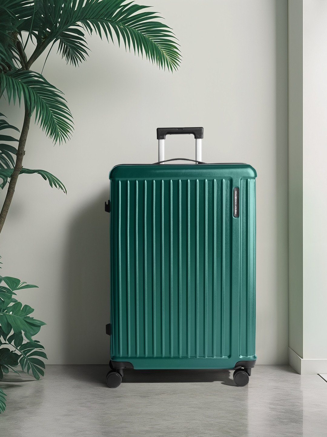 Buy French Connection Glanza Q5 100% PC 8 Wheel Hard Large Trolley ...