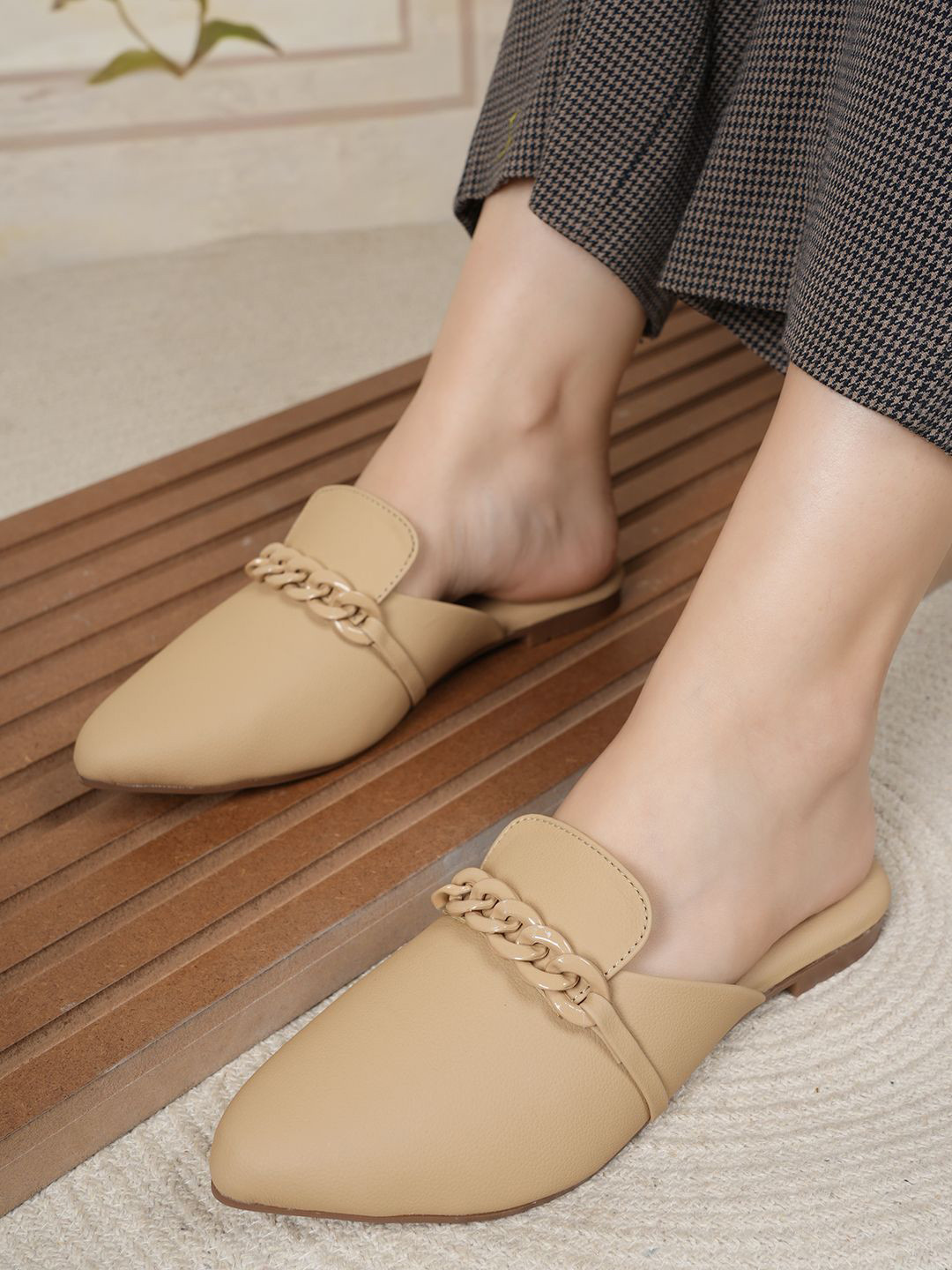 Buy DressBerry Women Slip On Mules With Buckles Flats - Flats for Women ...