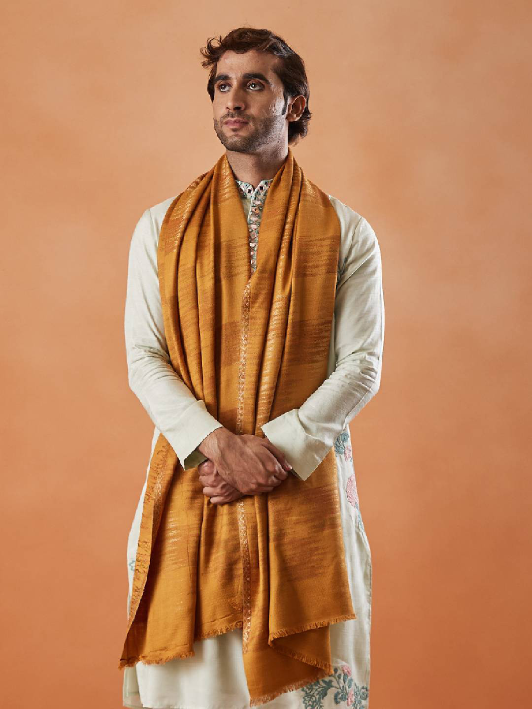 Buy Pashmoda Men Woven Design Stole - Stoles for Men 30931469 | Myntra