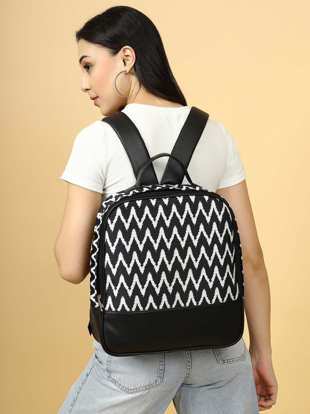 Buy Anouk Women Geometric Backpack - Backpacks for Women 30956371 | Myntra