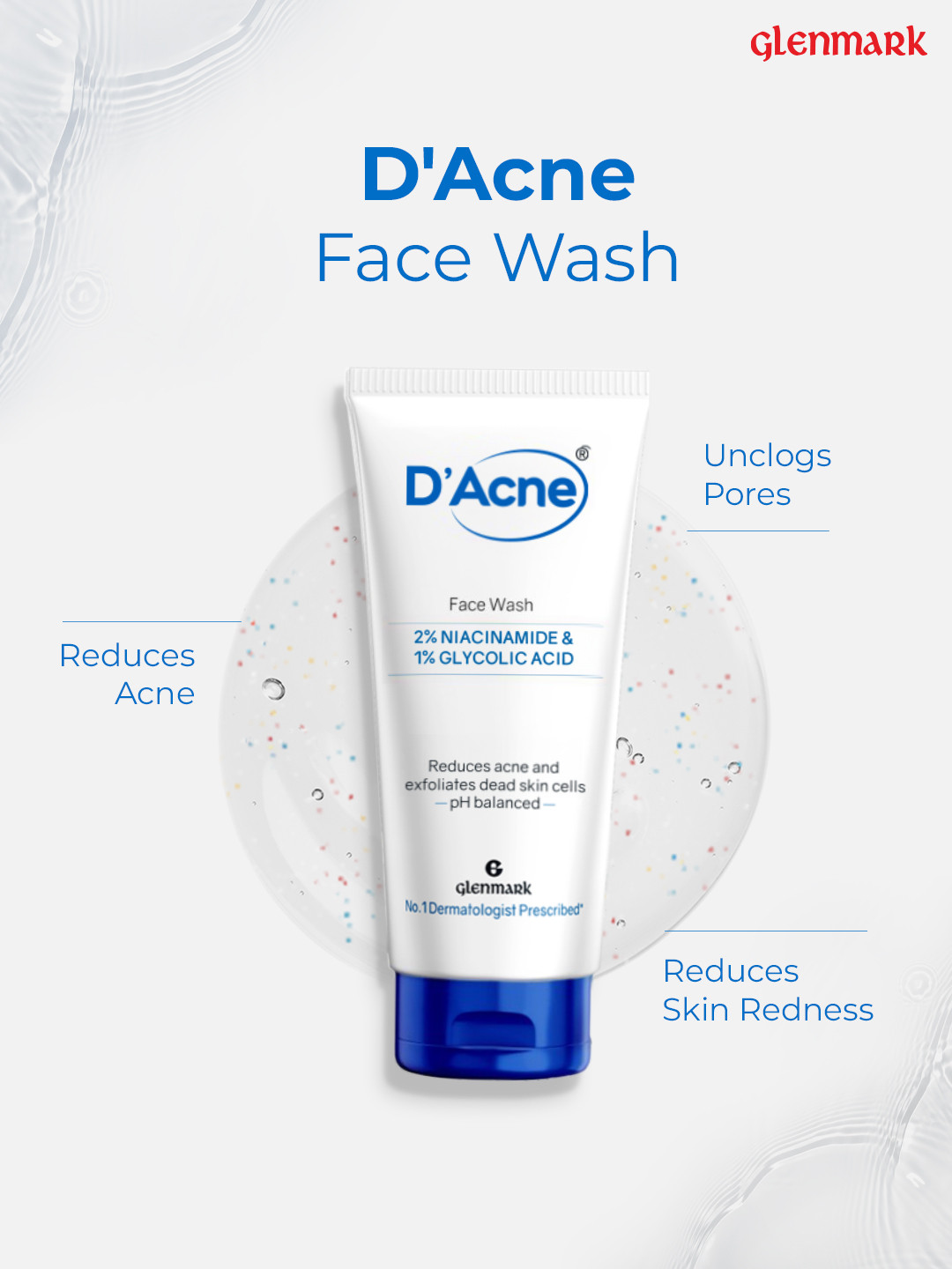 Buy D'Acne Soft Face Wash Mild Cleanser To Prevent Acne With ...
