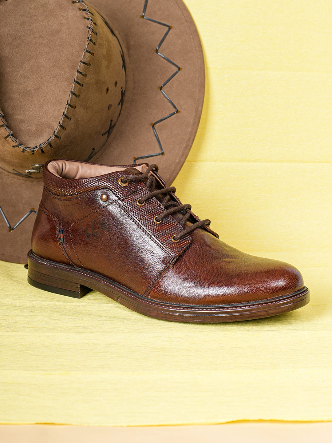 Buy Buckaroo Men Natural Leather Lace Ups Casual Derbys - Casual Shoes ...