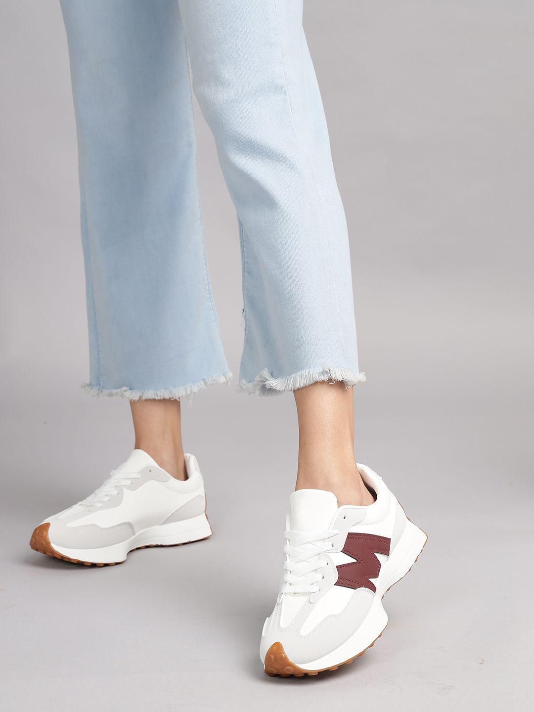 Buy Truffle Collection Women PU Lace Ups Sneakers - Casual Shoes for ...