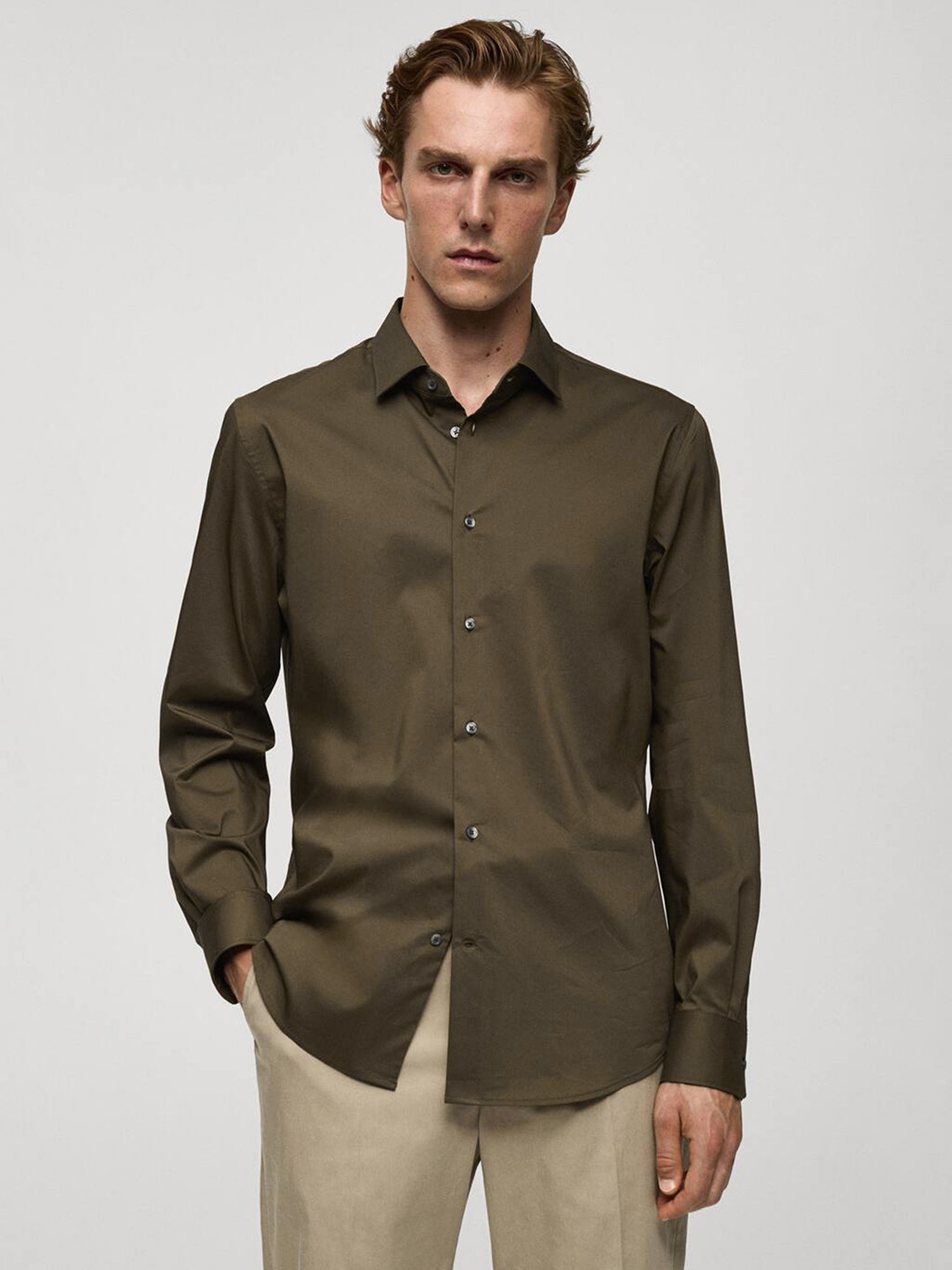 Buy MANGO MAN Opaque Casual Shirt - Shirts for Men 31018676 | Myntra