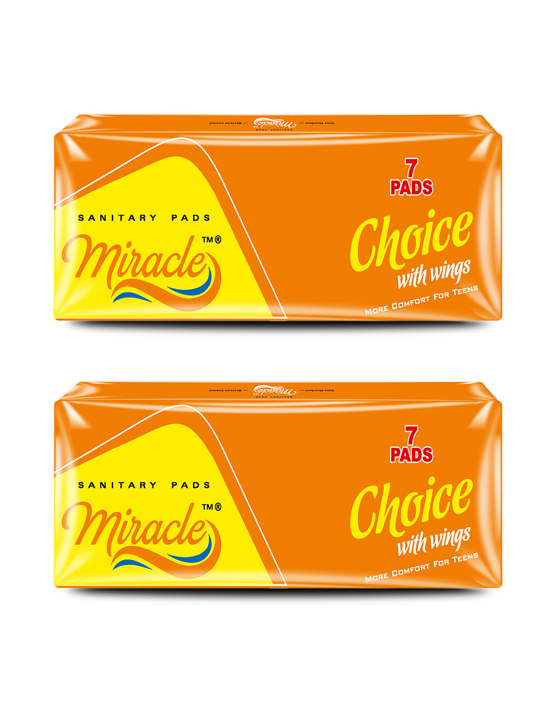 Buy Miracle Choice Straight Napkins With Wings 7 Pcs - Sanitary Napkins ...