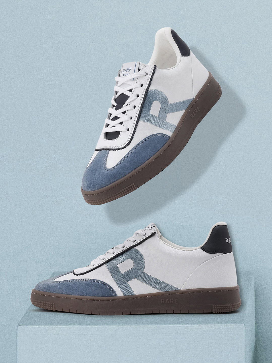 Buy RARE RABBIT Men Printed Leather Sneakers - Casual Shoes for Men ...