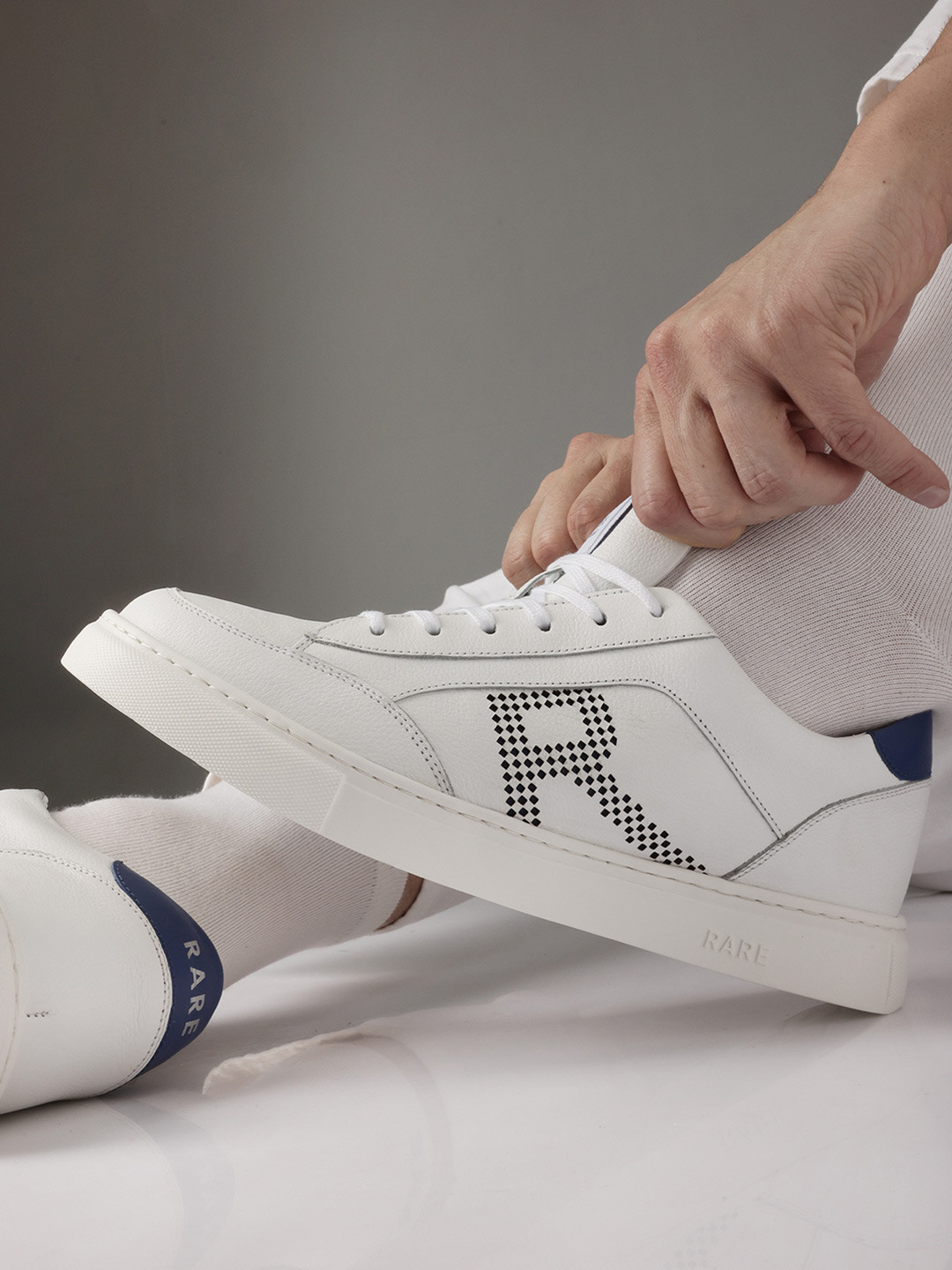 Buy RARE RABBIT Men Perforations Leather Sneakers - Casual Shoes for ...