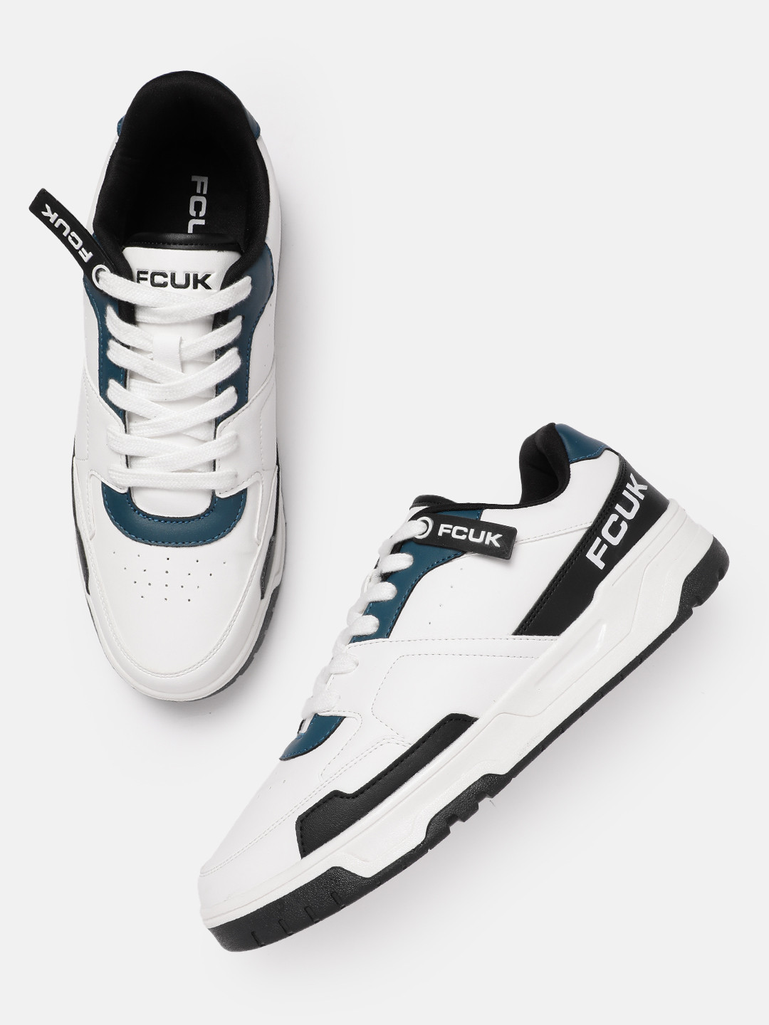 Buy FCUK Men Everyday Sneakers With Perforated Detail - Casual Shoes ...