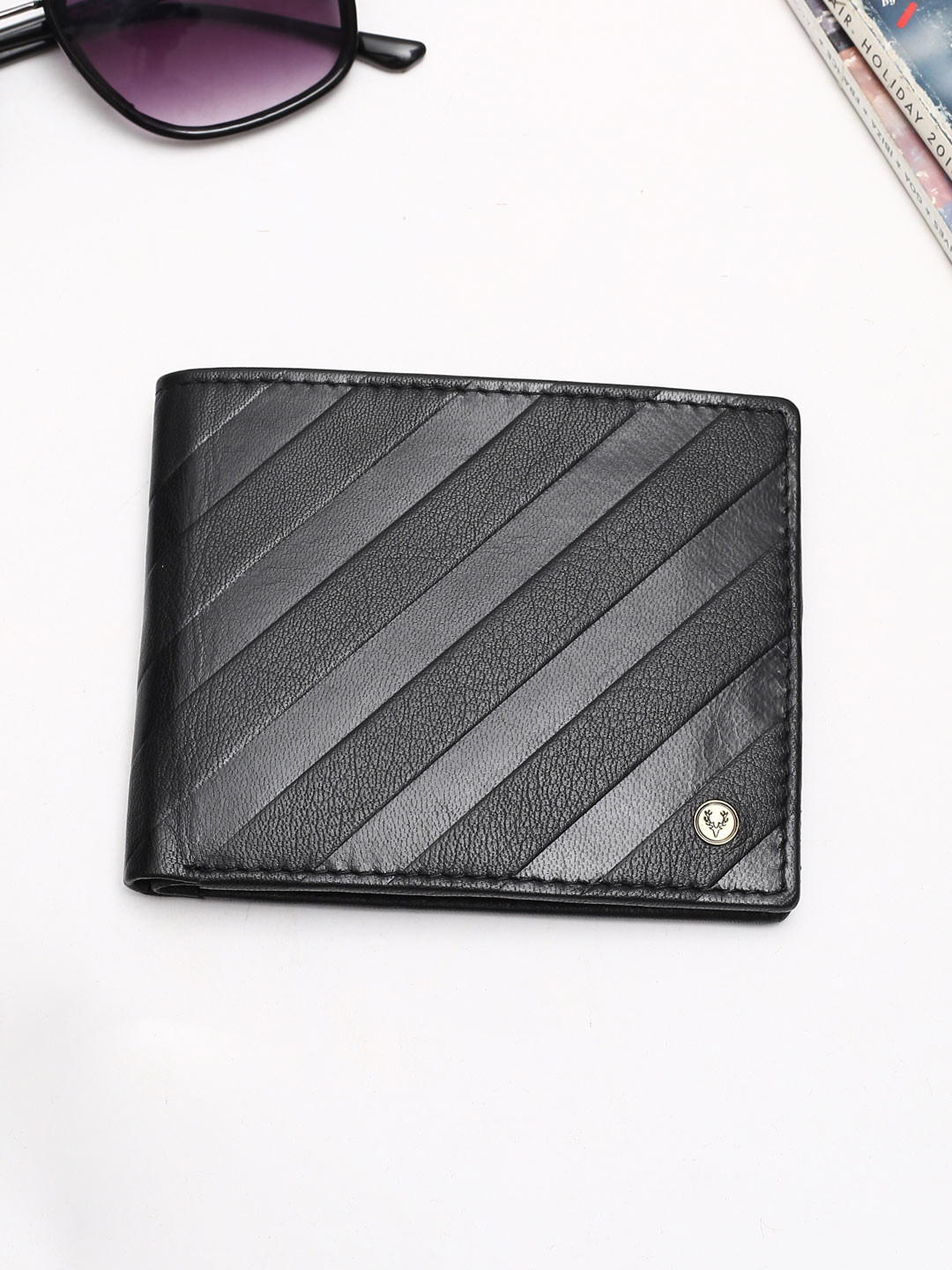 Buy Allen Solly Men Textured Leather Two Fold Wallet - Wallets for Men ...