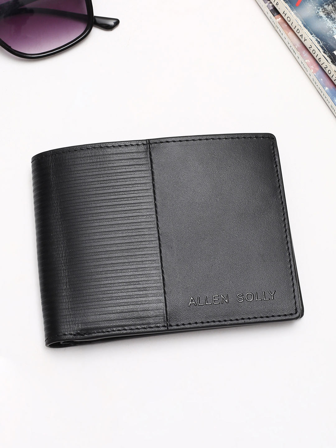 Buy Allen Solly Men Textured Leather Two Fold Wallet - Wallets for Men ...