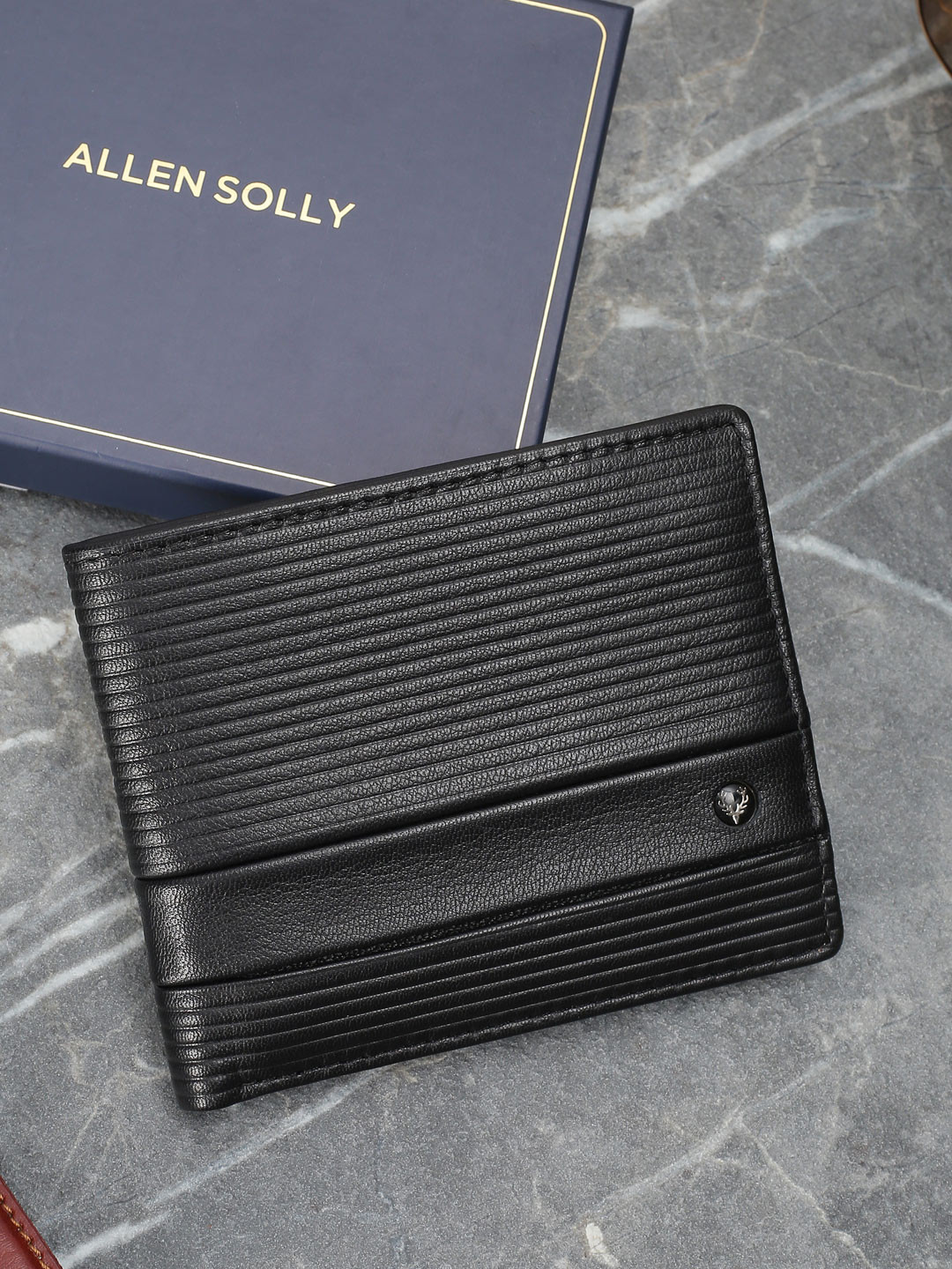 Buy Allen Solly Men Textured Leather Two Fold Wallet - Wallets for Men ...