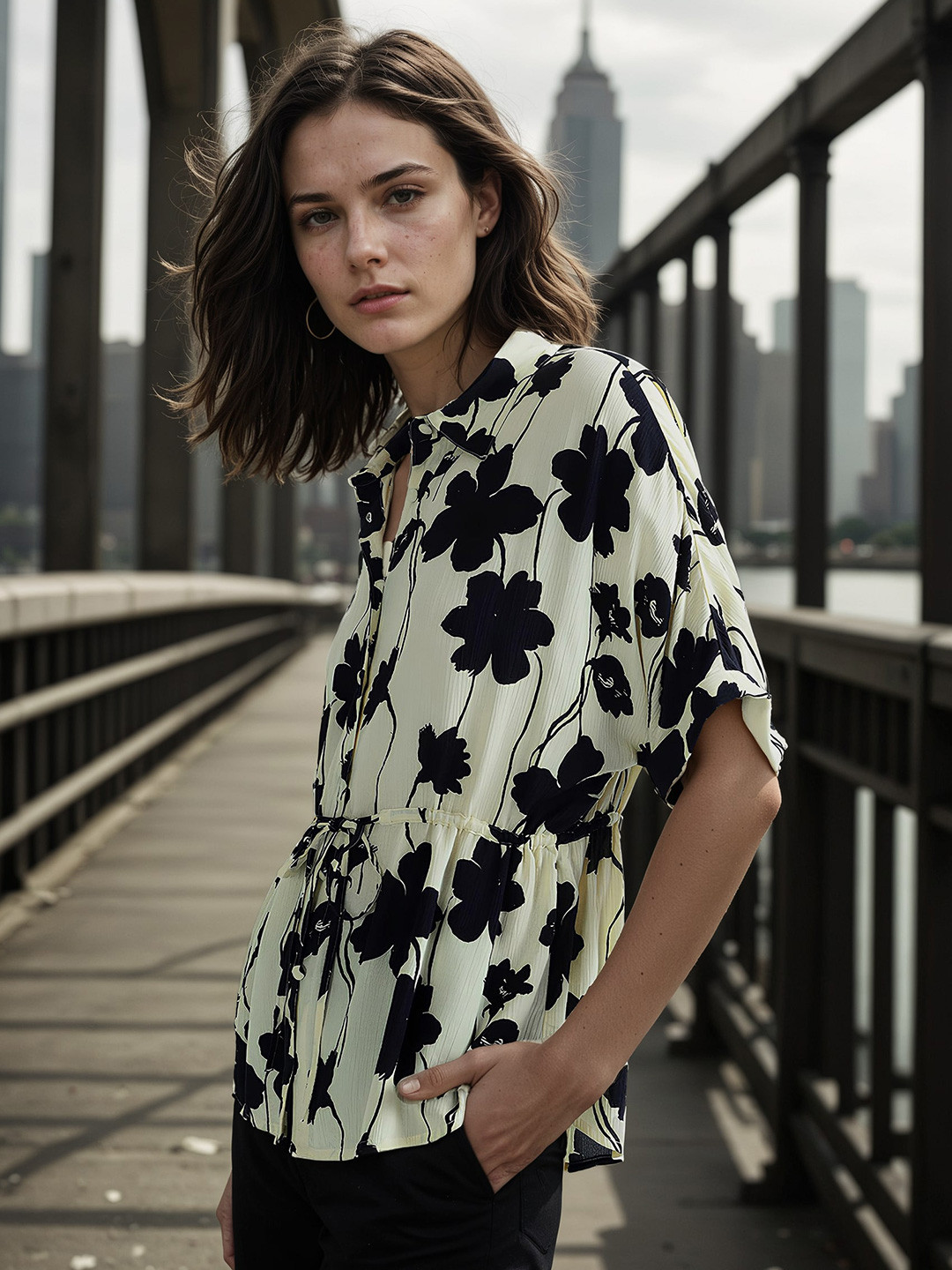 Buy H&M Printed Front Open Tops - Tops for Women 31048388 | Myntra