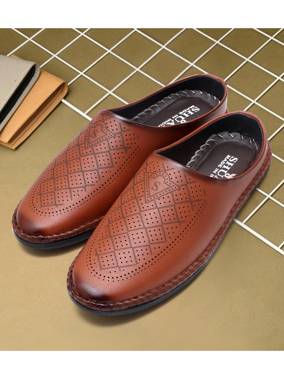 Buy SHUAN Men Textured Slip On Mules - Casual Shoes for Men 31051958 ...