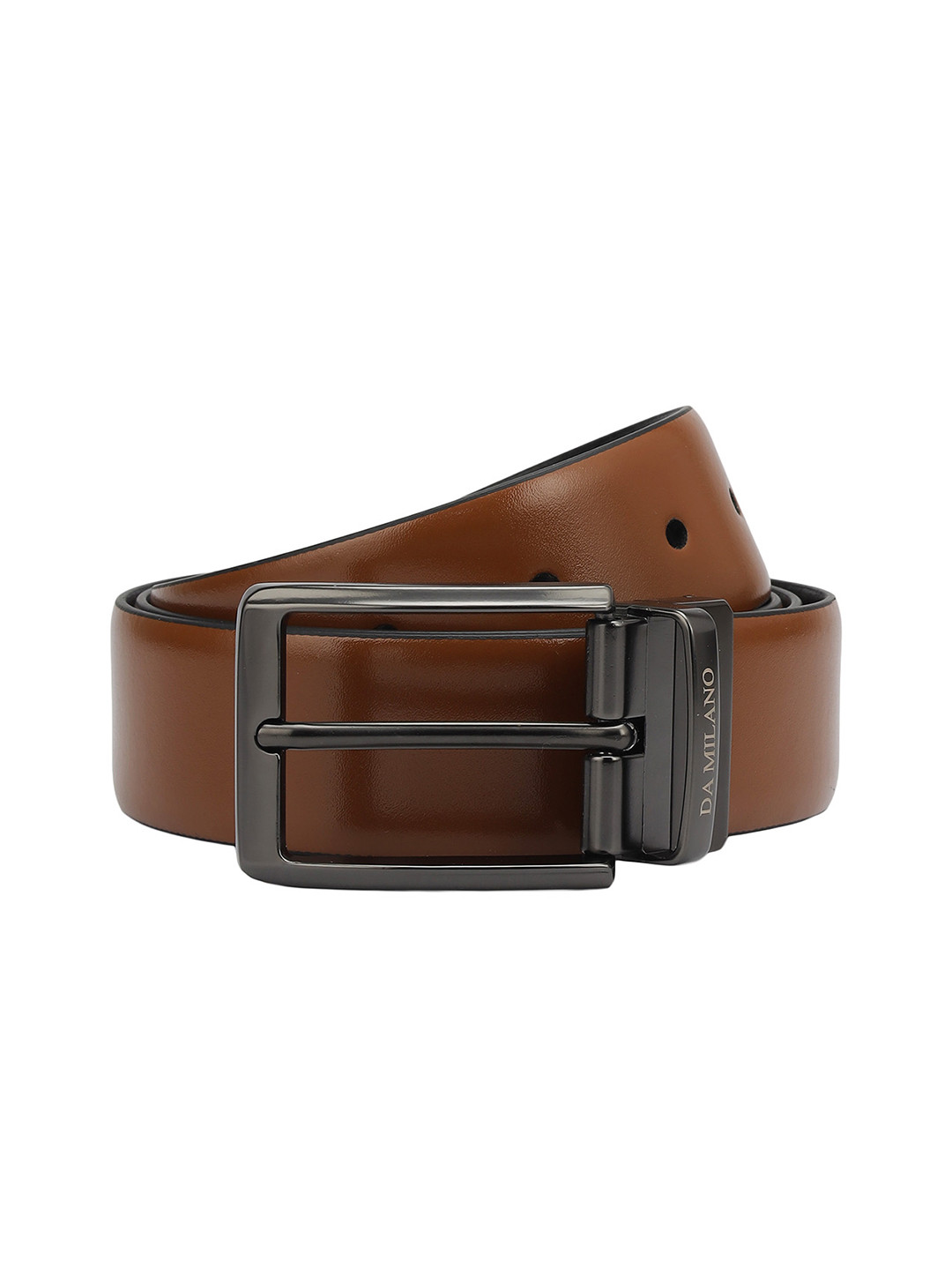 Buy Da Milano Men Solid Leather Reversible Formal Belt - Belts for Men ...