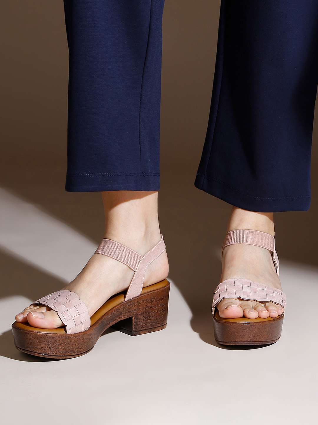 Buy Inc 5 Womens Peach Casual Open Toe Platform Heel Sandals - Heels ...