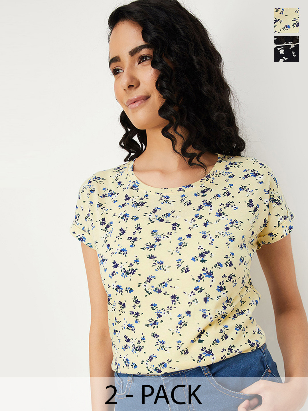 Buy Max Women Assorted T Shirt Pack Of 2 Women Assorted T Shirt Pack Of ...