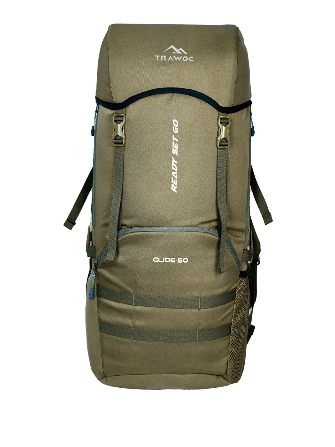 Buy TRAWOC GLIDE Solid 50L Backpack For Trekking Hiking & Everyday ...