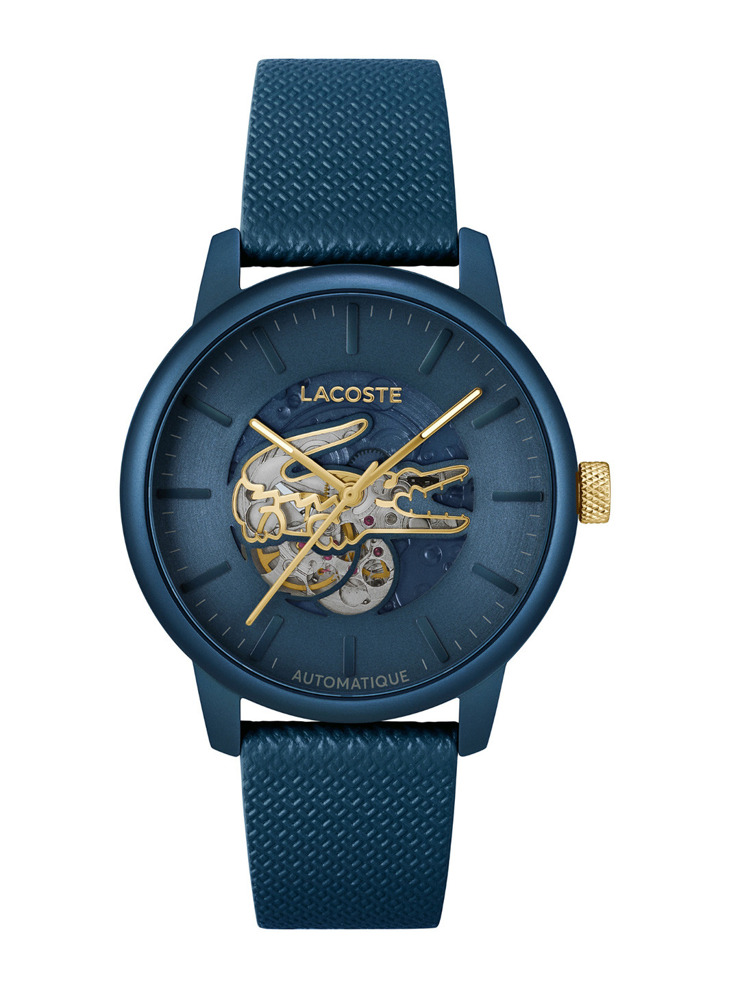 Buy Lacoste Men Lacoste.12.12 Skeleton Automatic Solar Powered Analogue ...