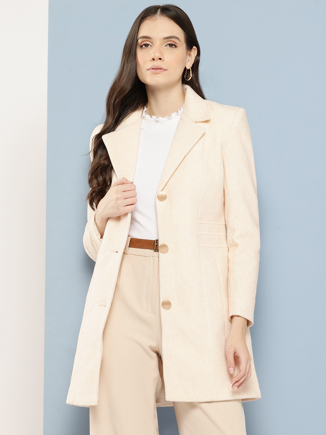 Buy Chemistry Woollen Overcoat - Coats for Women 31126227 | Myntra