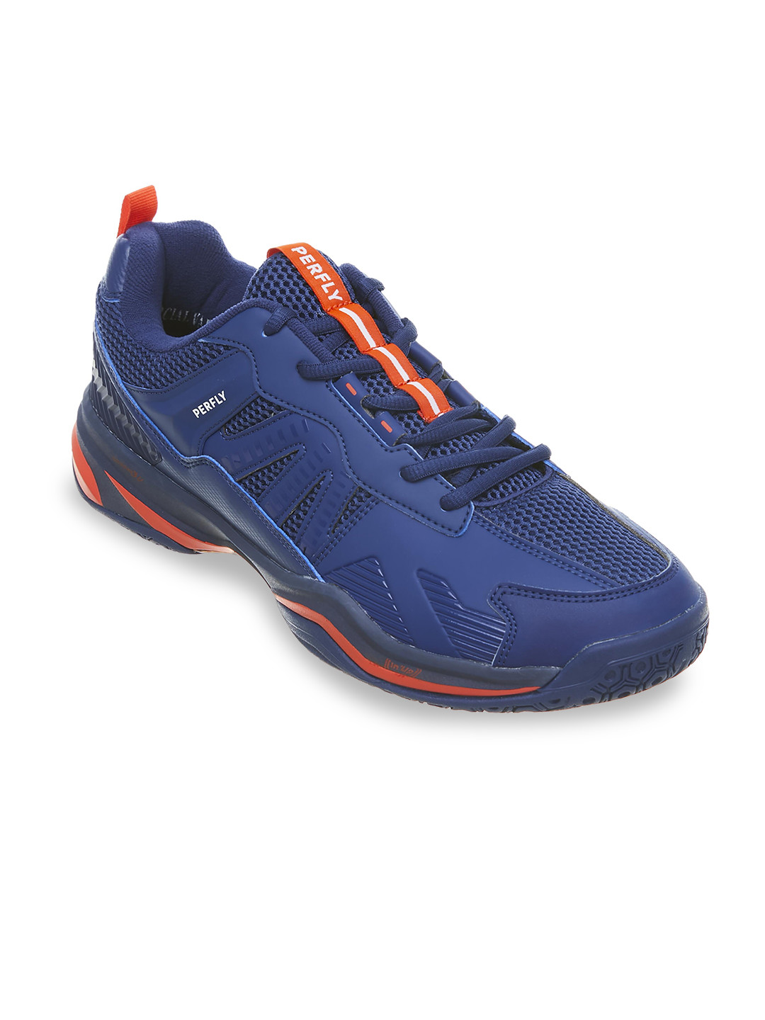 Buy PERFLY By Decathlon Men Navy Blue Non Marking Performance Badminton ...