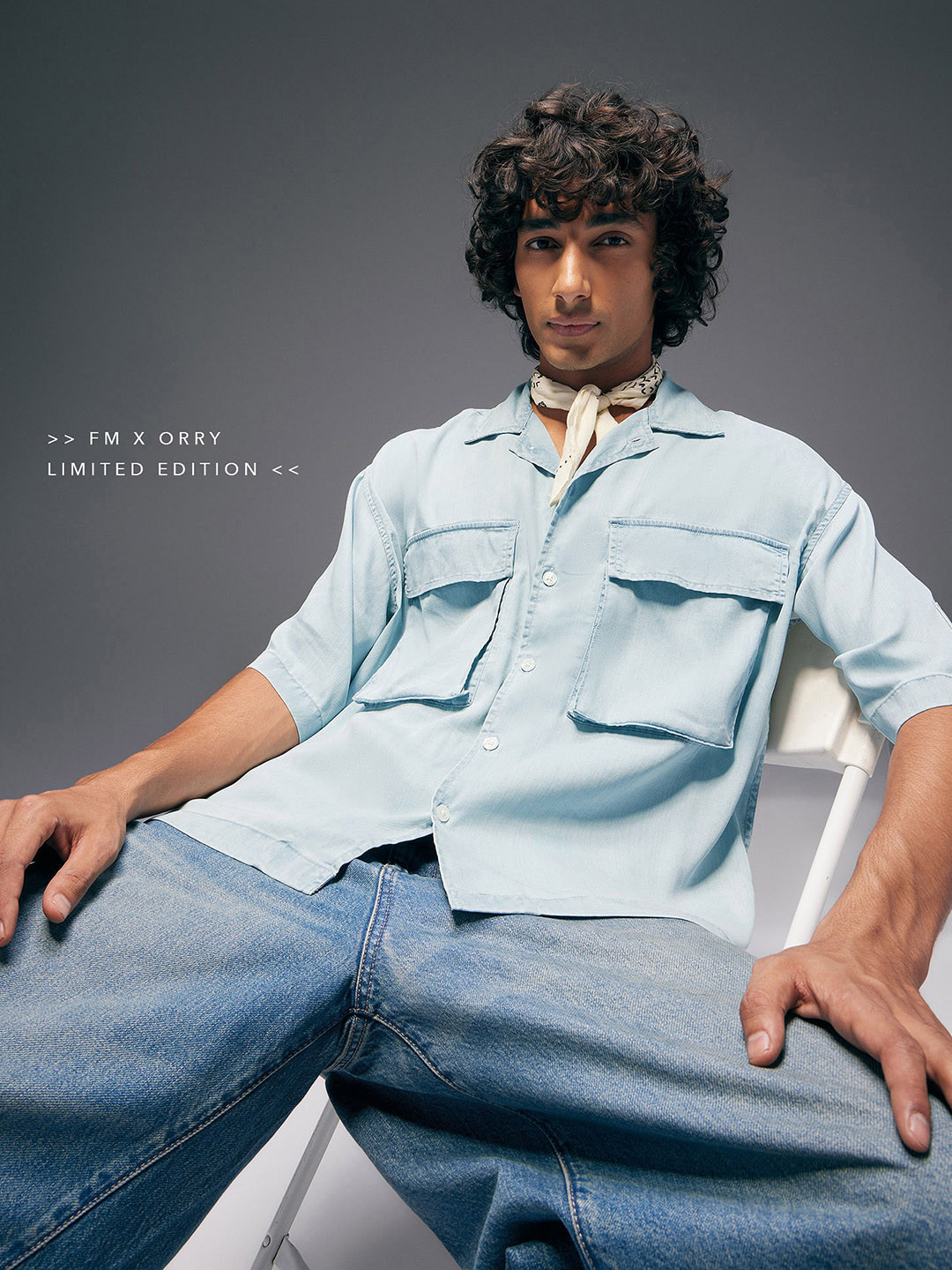 Buy Flying Machine Men Orry X Oversized Denim Shirt - Shirts for Men ...