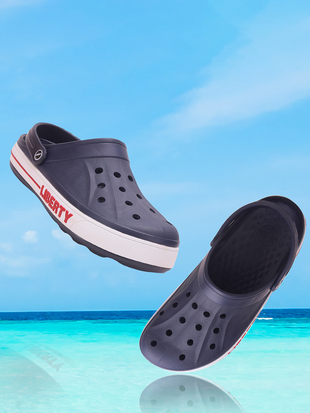 Buy Liberty Men Self Design Clogs - Flip Flops for Men 31134675 | Myntra