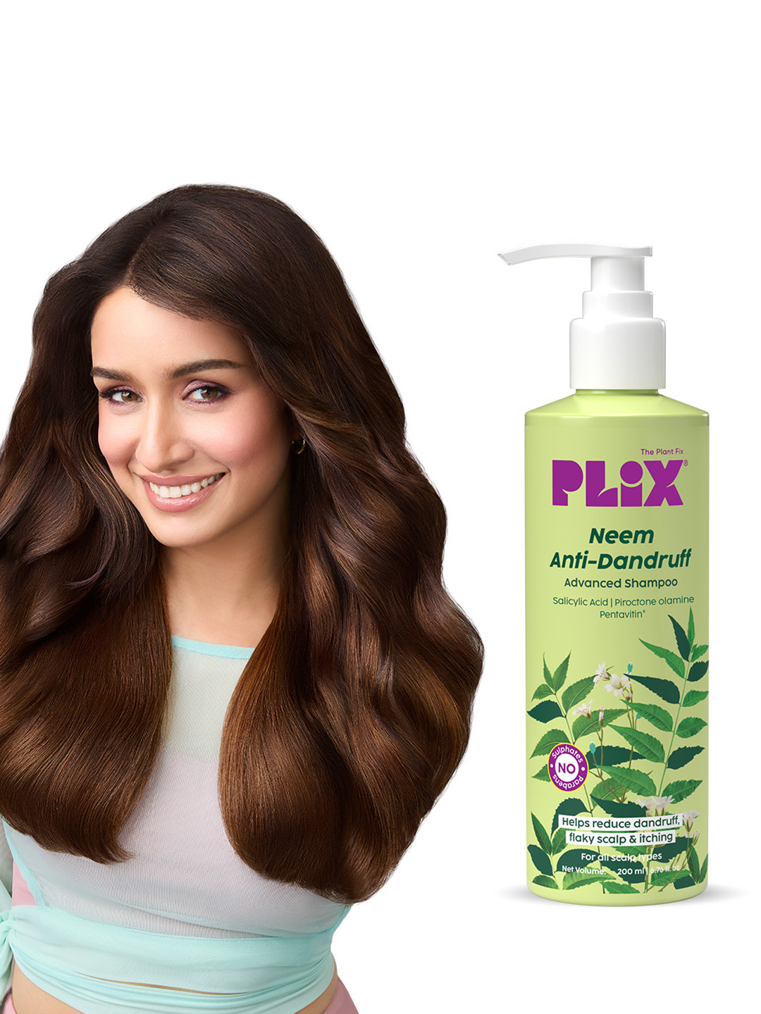 Buy PLIX THE PLANT FIX Neem Anti Dandruff Advanced Shampoo 200 Ml ...