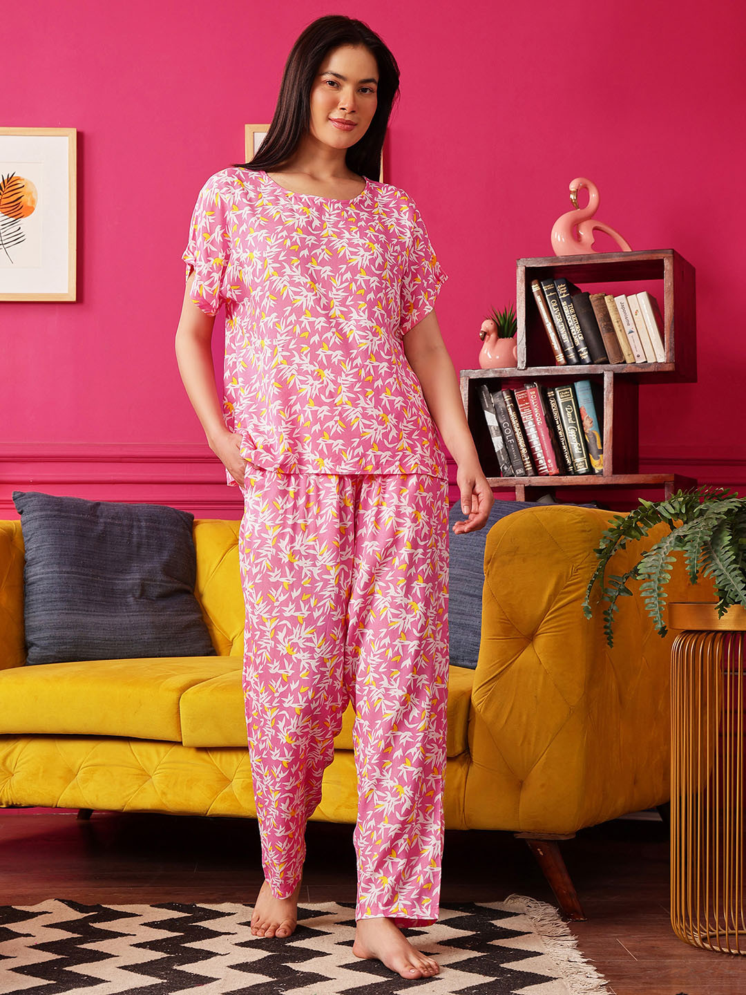 Buy Clovia Women Printed Night Suit - Night Suits for Women 31156758 ...