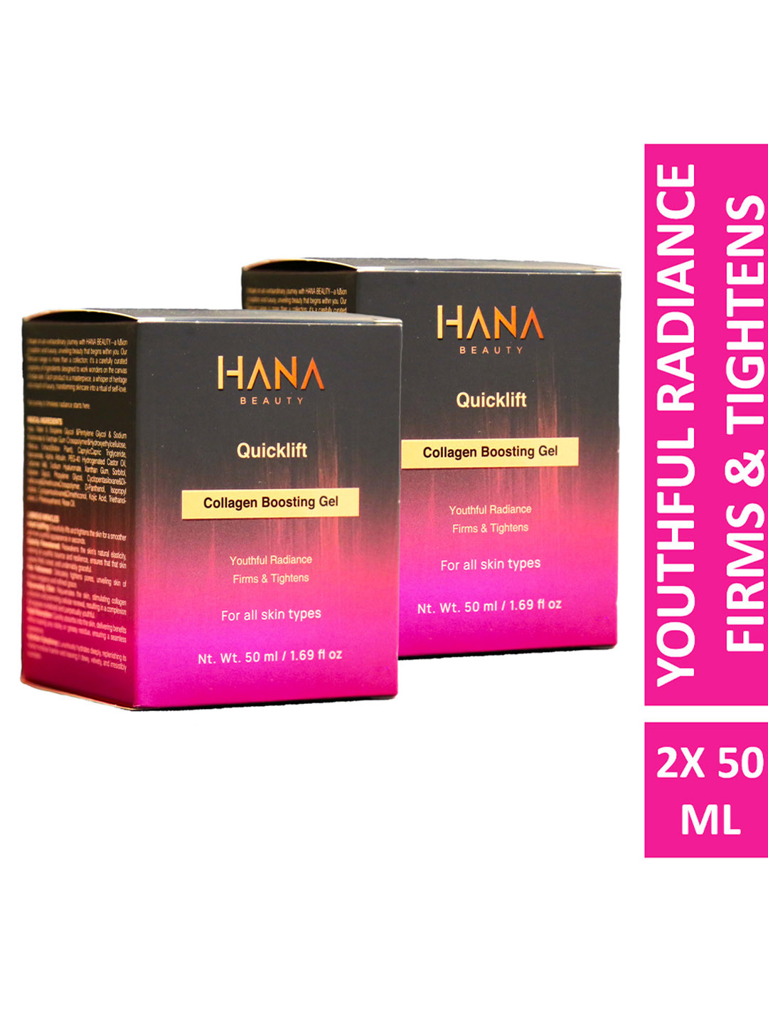 Buy Hana Beauty Set Of 2 Quicklift Collagen Boosting Gel 50 Ml Each ...