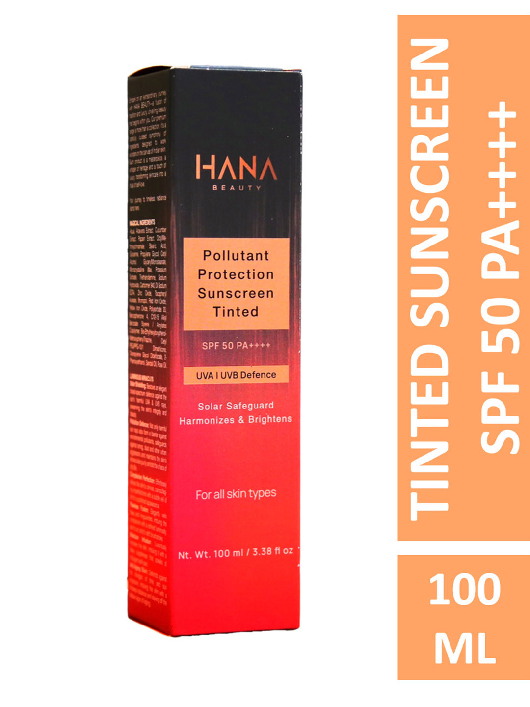 Buy Hana Beauty SPF 50 Pollutant Protection Tinted Sunscreen 100ml ...